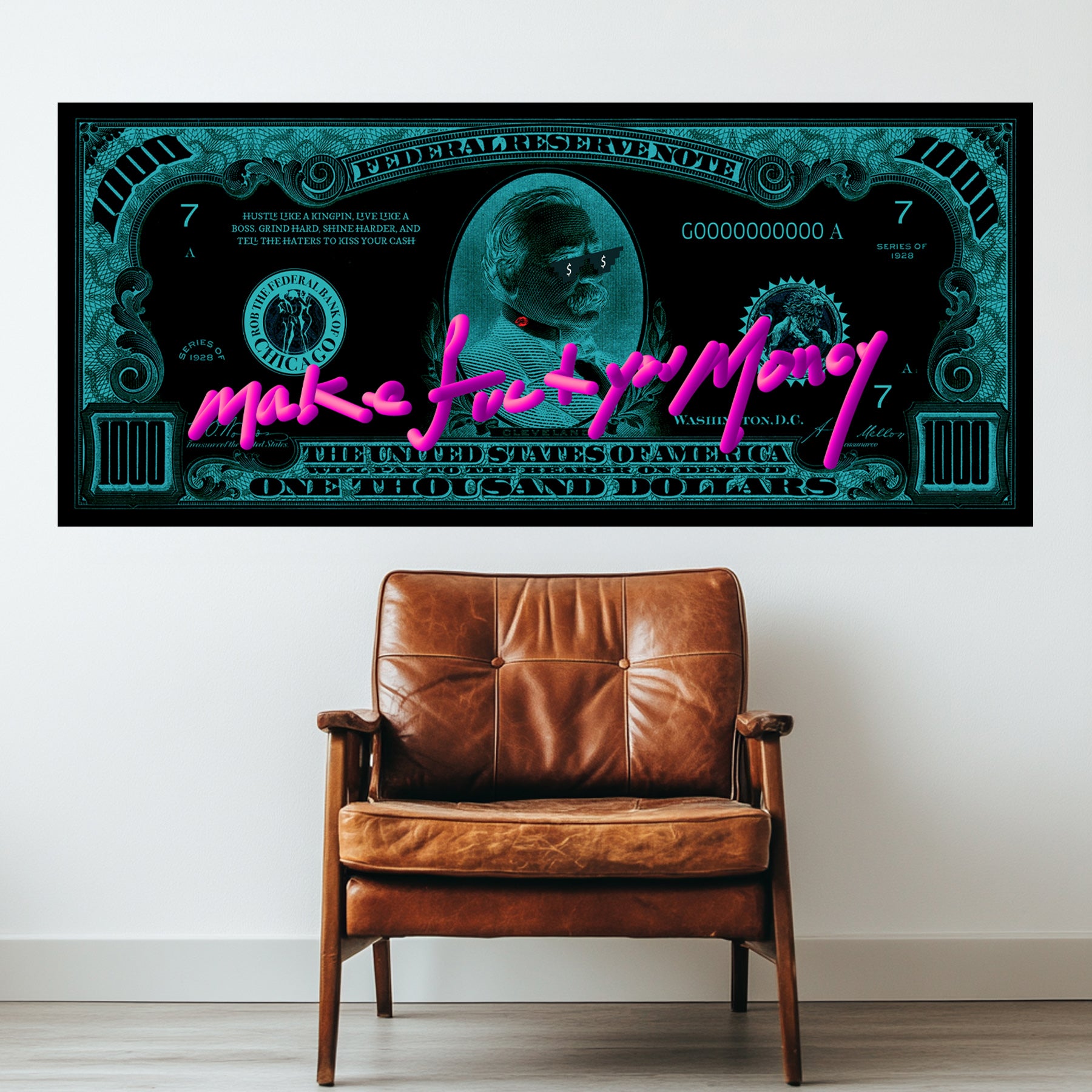 Thousand Dollar Bill FU Money Poster – casanarco