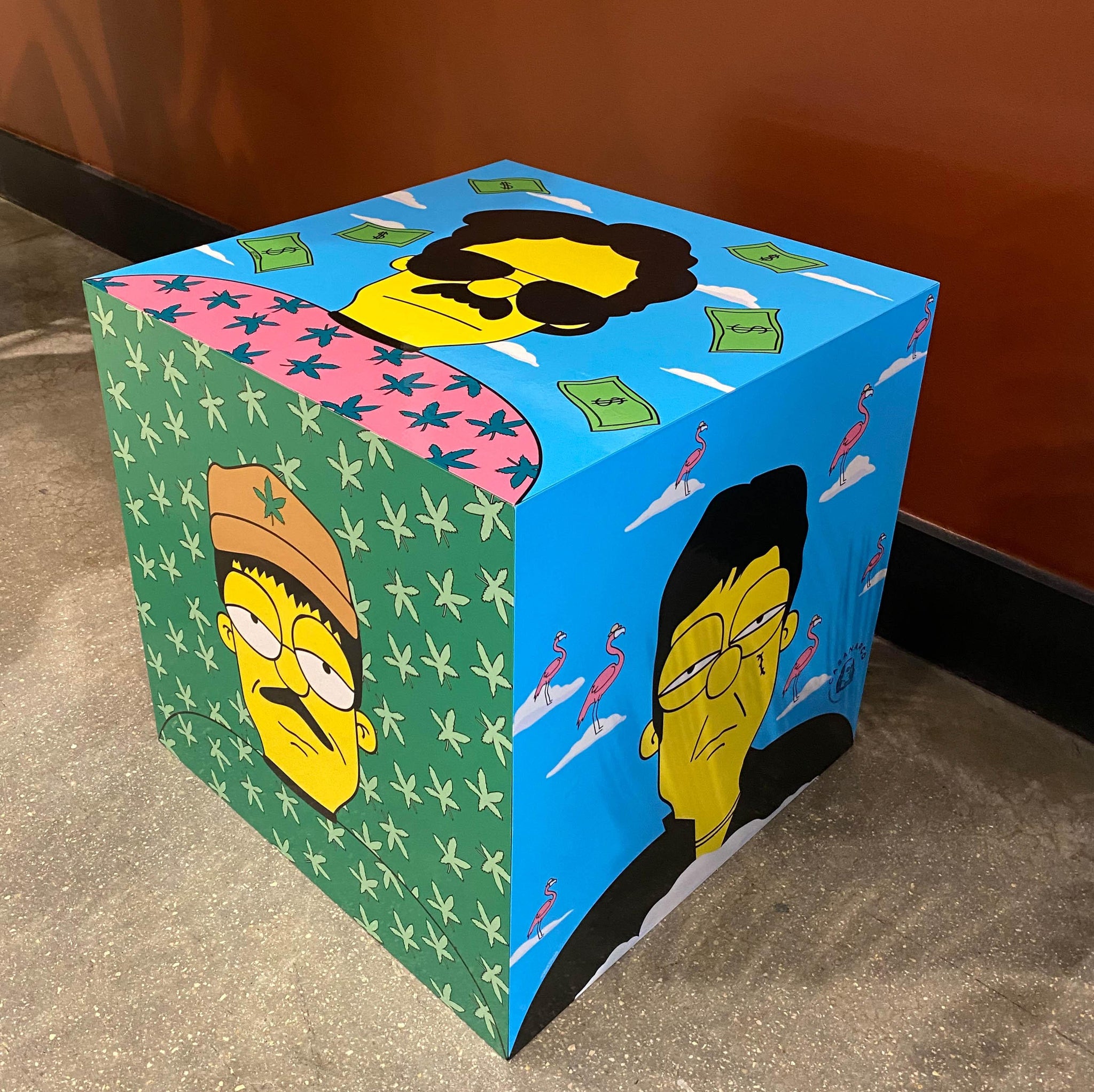Simpsons Narco Cube Art NFTable – casanarco